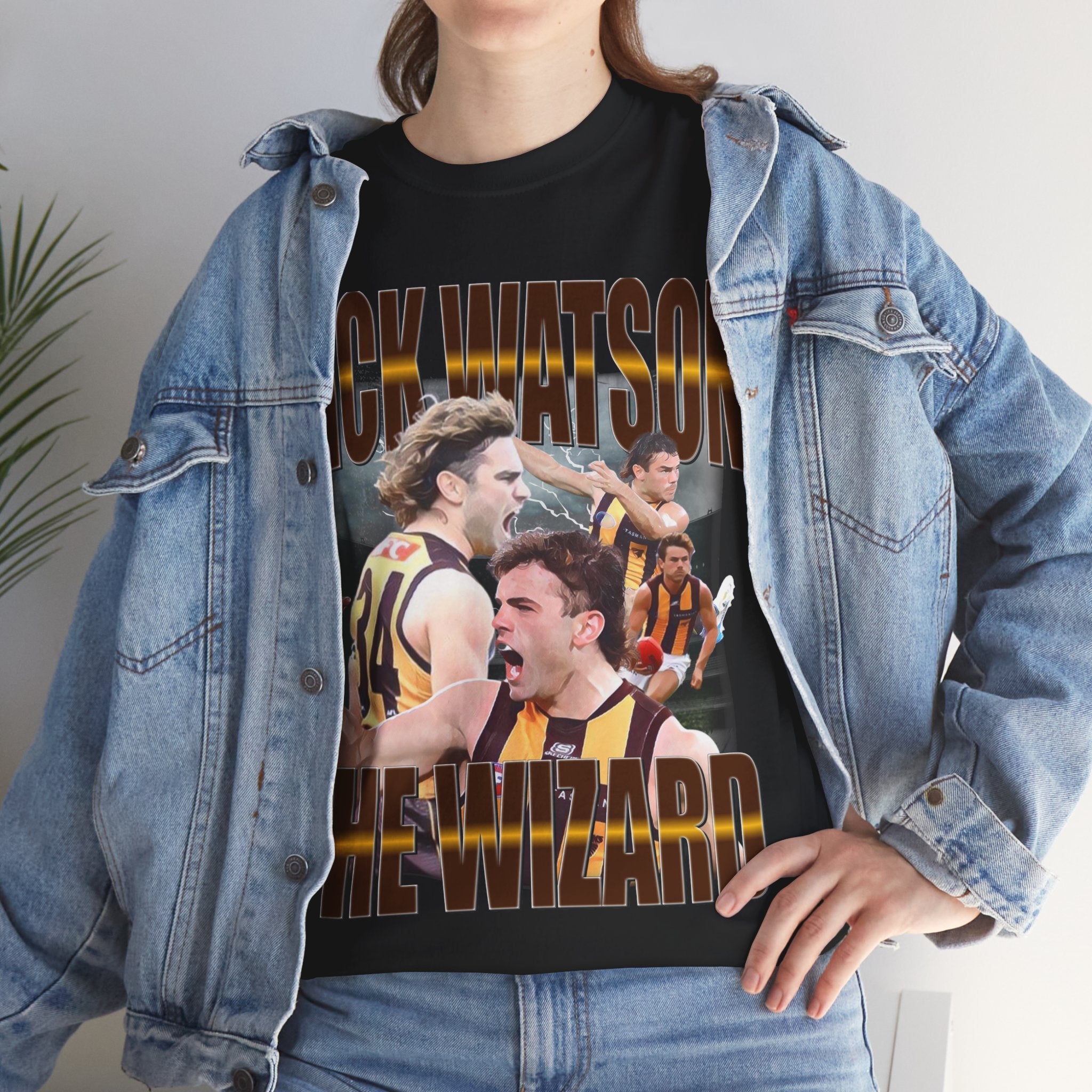 Nick Watson The Wizards Hawthorn Footy Graphic Tee – VFtees